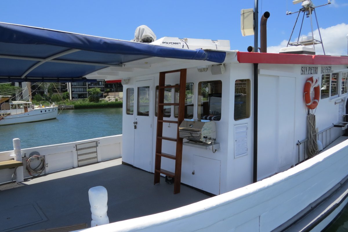 Timber Motor Cruiser ( Converted Trawler) For Sale | Hallett Boat Brokers