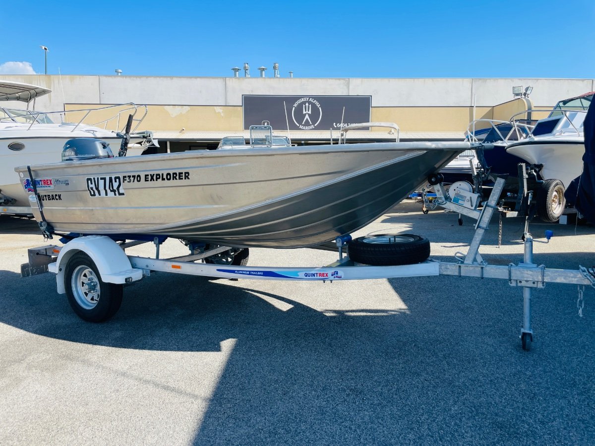 Quintrex 370 Explorer Vertually Brand New!! Yamaha 4 Stroke Power ...