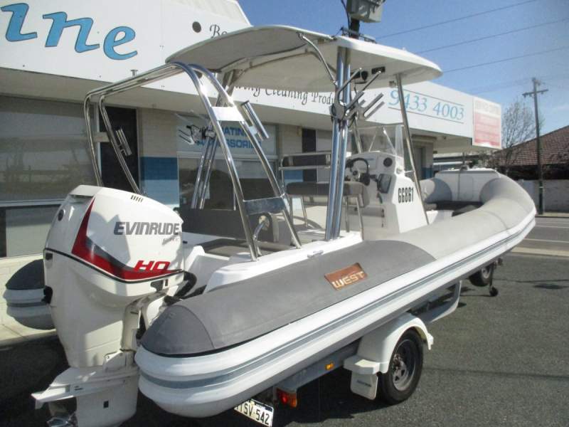 West Ribs 650 Vogue... Hypalon With Custom Cover.: Trailer Boats ...