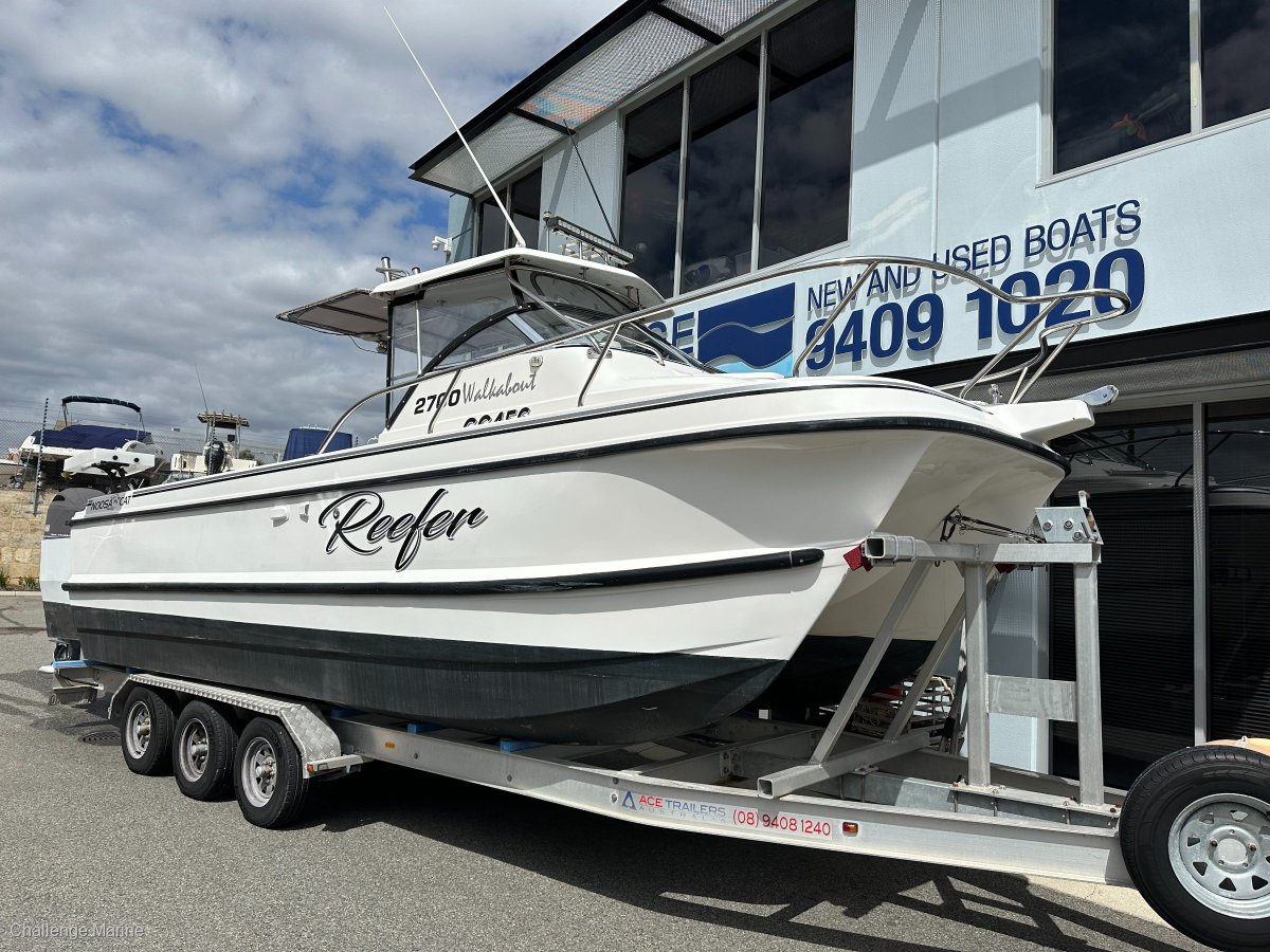 Noosa Cat 2700 Walkabout - 2019 Model Twin 175 Hp 4 Stroke With 227 Hours: Power Boats | Boats ...