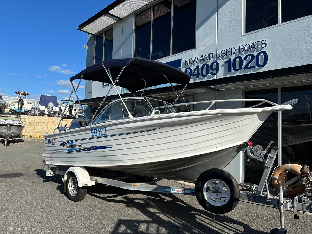 Quintrex 560 Freedom Sport - 90 Hp Honda 4 Stroke: Trailer Boats ...