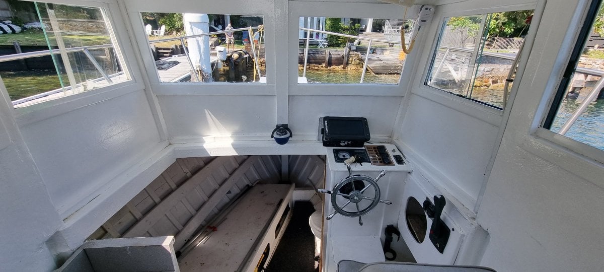 Timber Half Cabin Cruiser For Sale | Hallett Boat Brokers