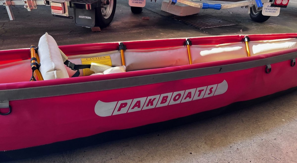 Used Pak boat Saco singe person folding canoe (as new) For Sale ...