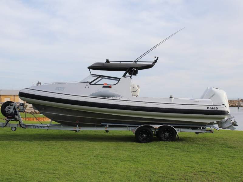 Naiad 8.5 Rib With Twin 300hp Mercury Four Stroke Outboards: Power ...