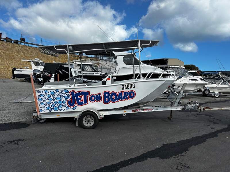 Custom 5.8m Jet Boat With A 200hp Mercury Opitmax: Trailer Boats ...