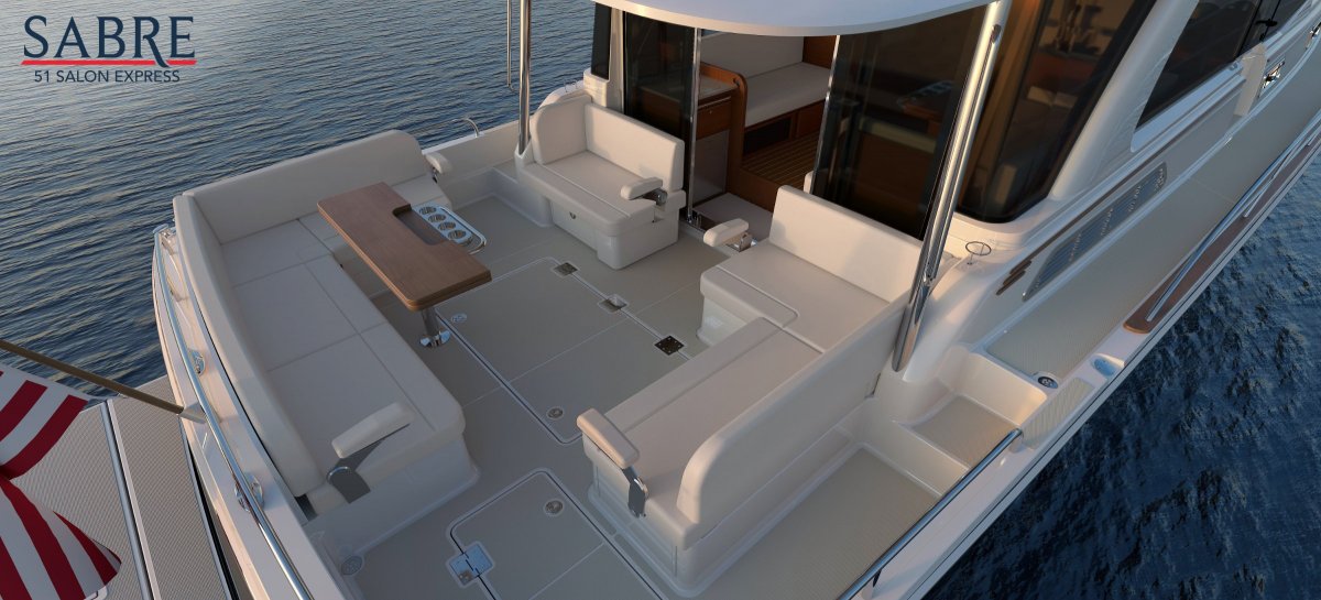 New Sabre Motor Yachts 51 Salon Express Maine Usa Built: Power Boats ...