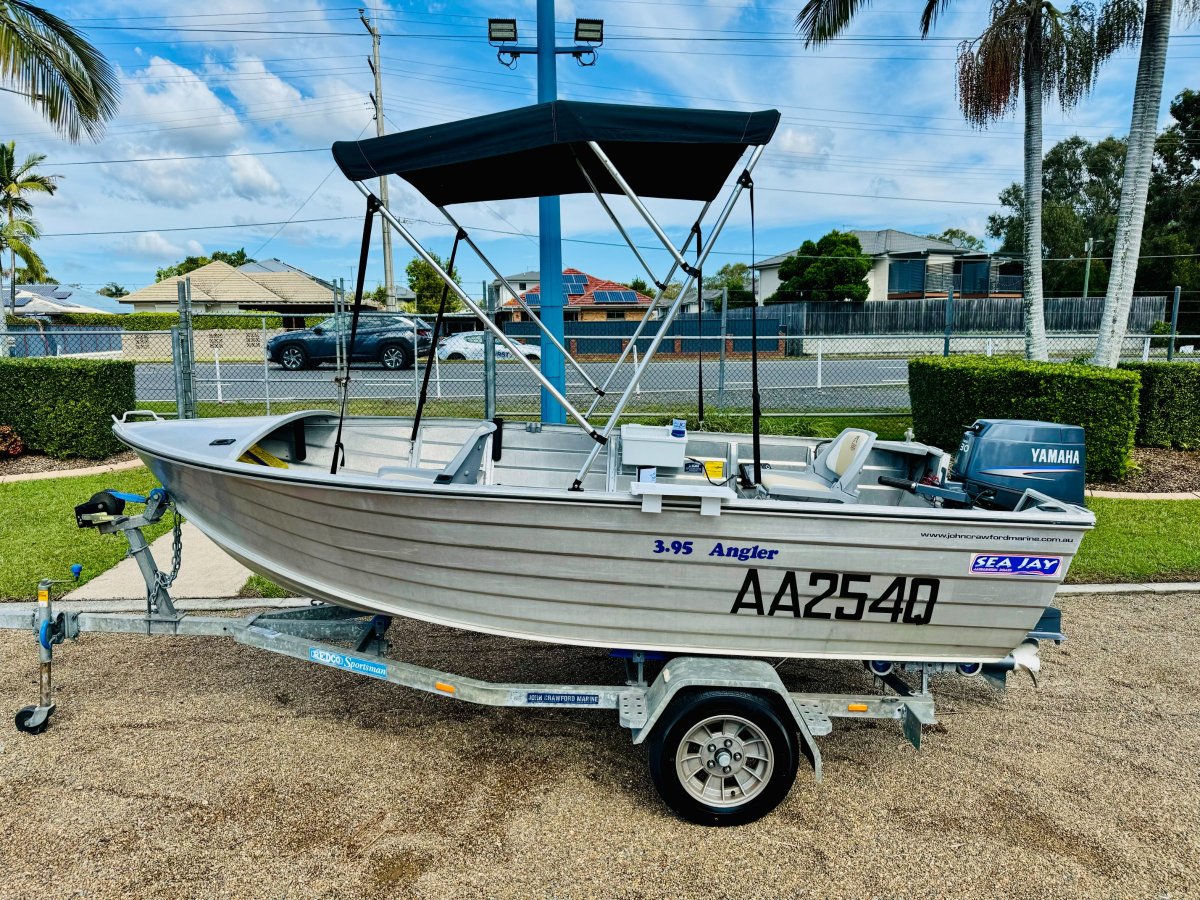 Used Sea Jay 3.95 Angler Tiller Steer Aluminium Open Dinghy for Sale ...