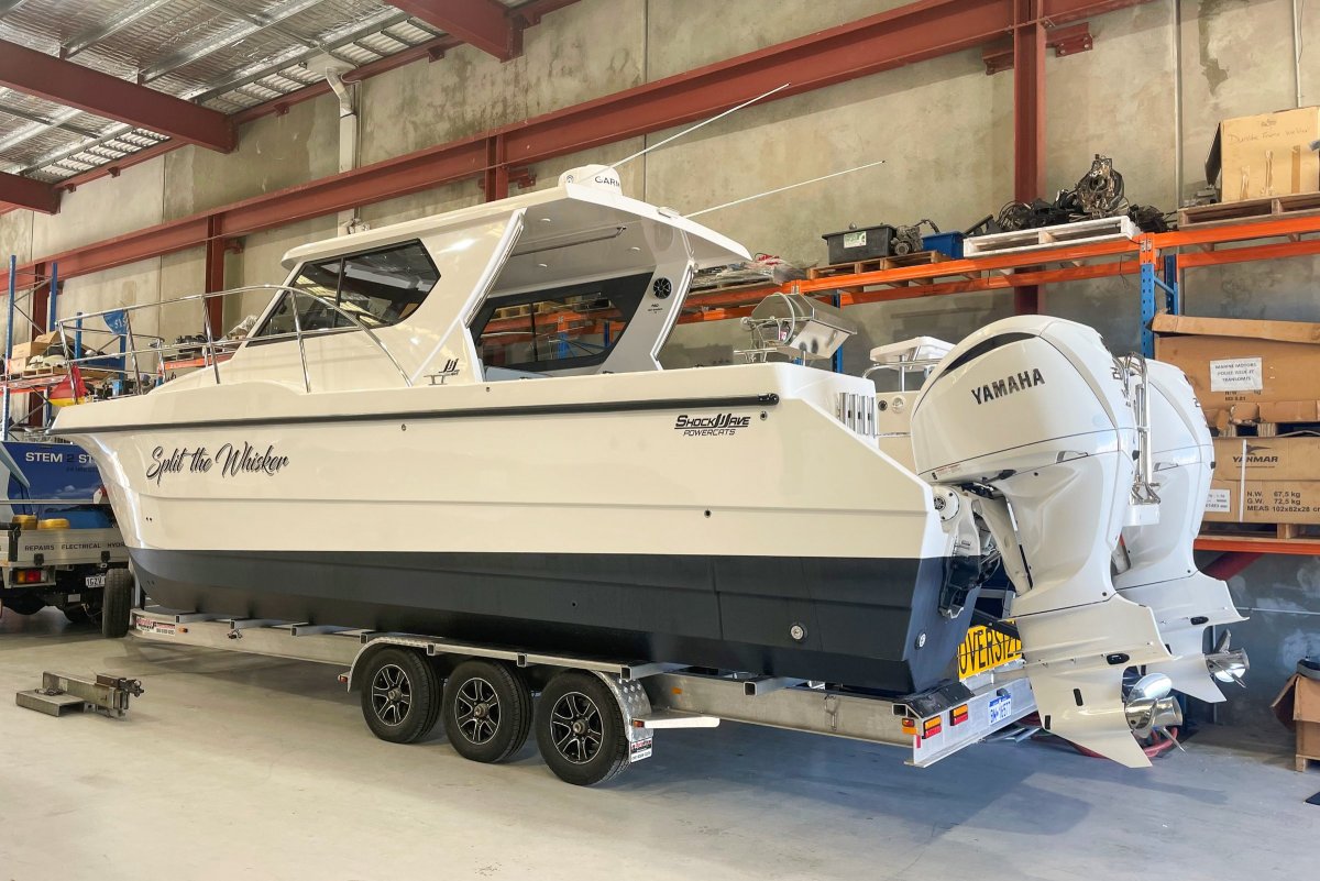 Shockwave Powercat Breaksea X - Low Hours! For Sale | Oceaneer Marine