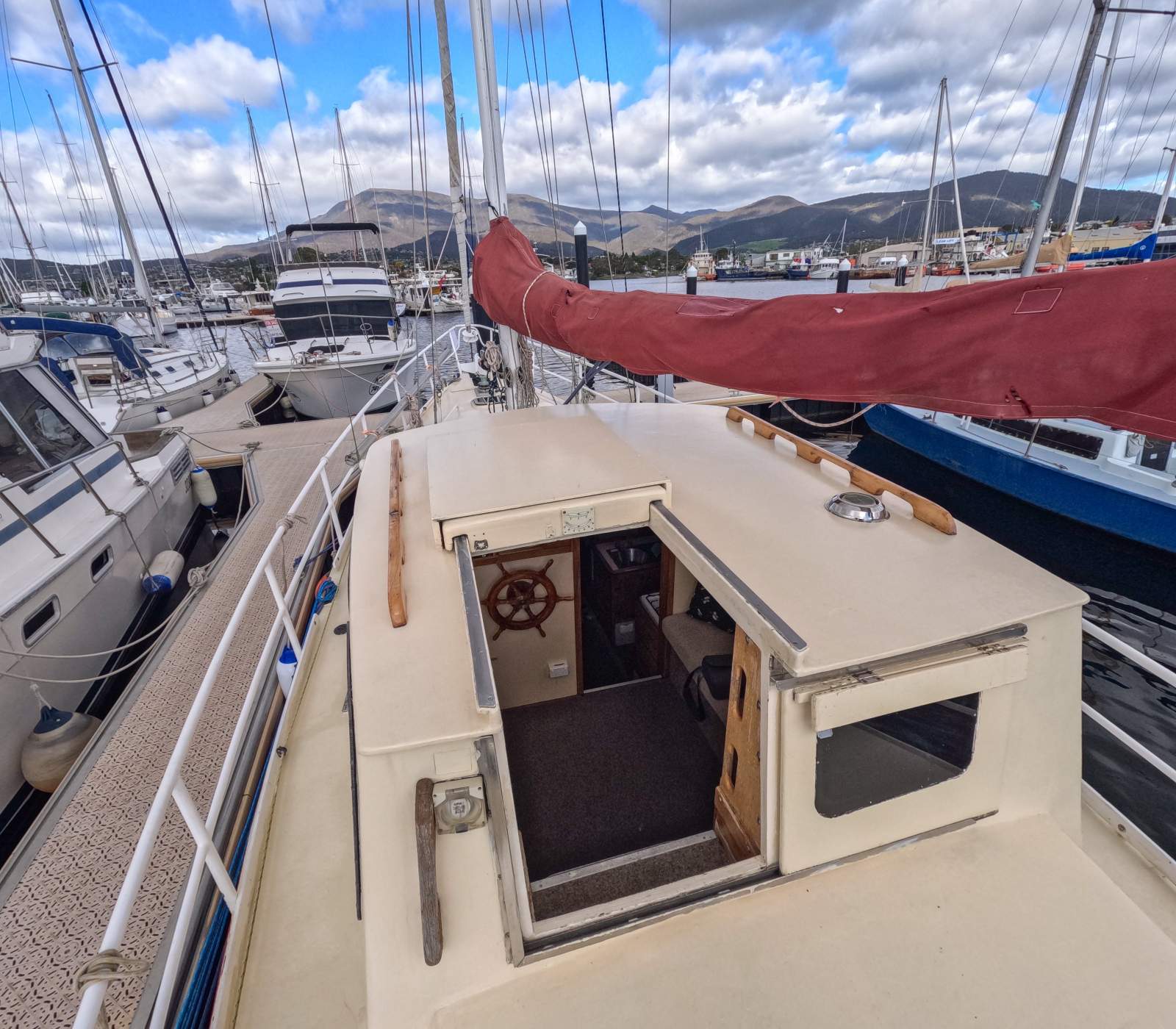 Used John Pugh 38 Motorsailer Exceptional Value Offshore Cruiser ...