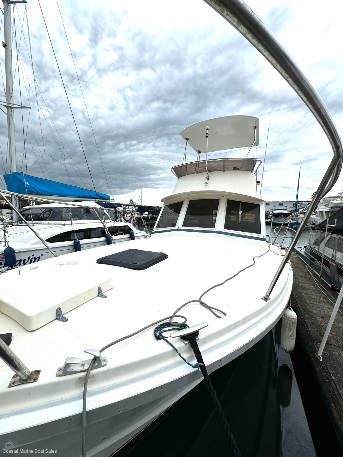 Aquarius 35 Flybridge Cruiser For Sale | Coastal Marine Boat Sales