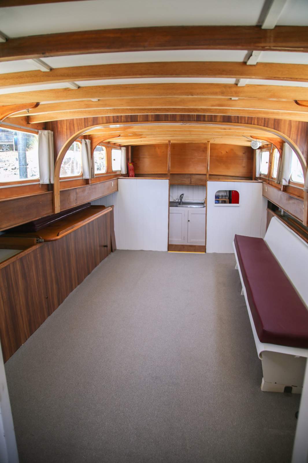 Custom Built 64ft Huon Pine Timber Motor Cruiser For Sale | Derwent ...