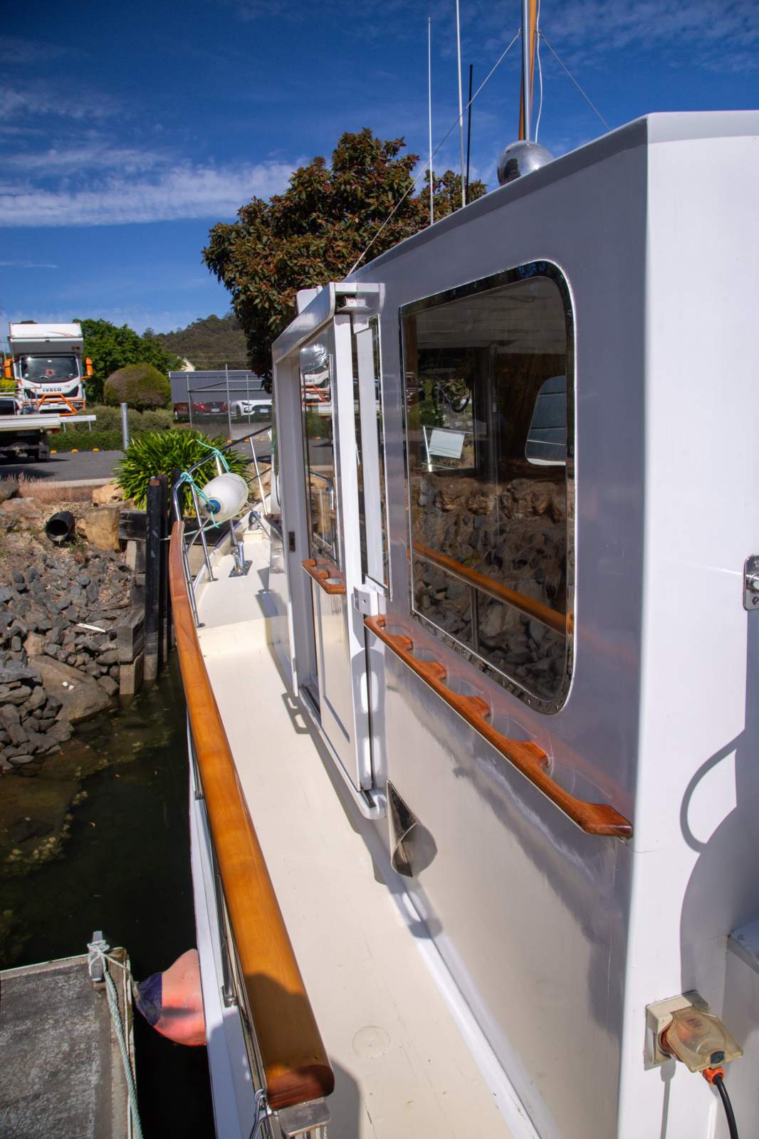 Custom Built 64ft Huon Pine Timber Motor Cruiser For Sale | Derwent ...
