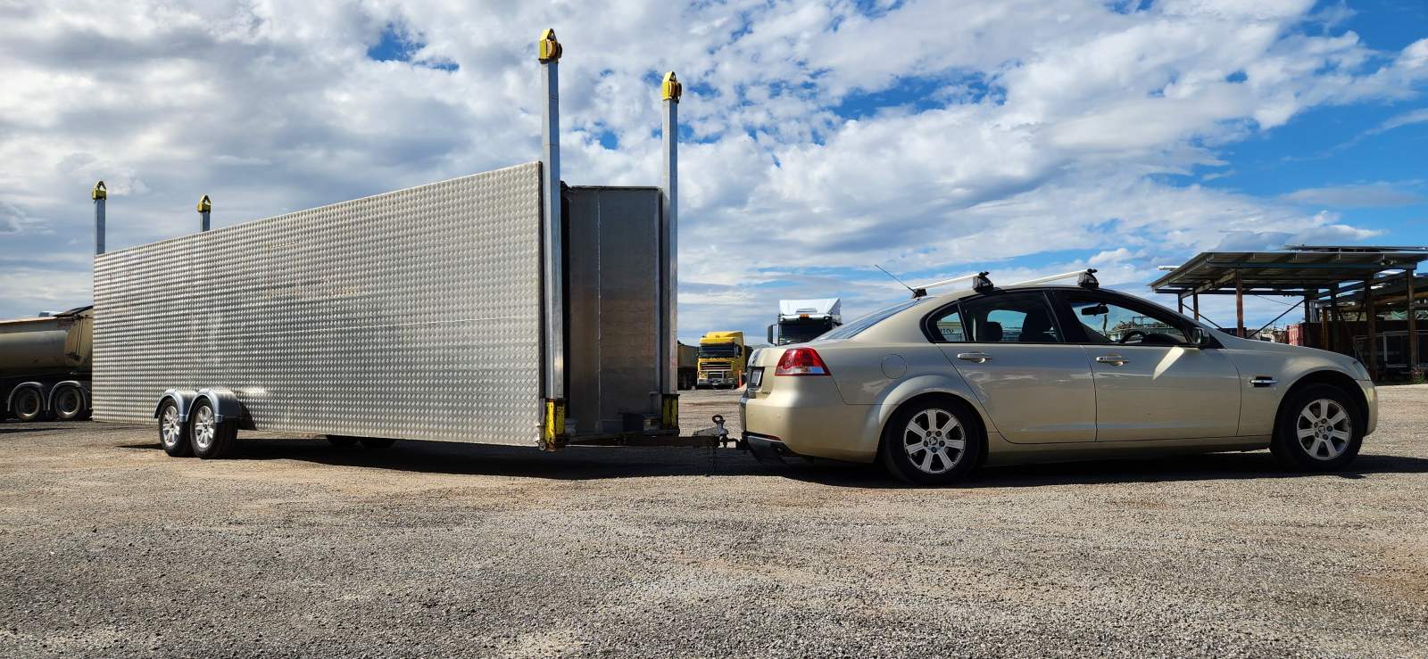 New Myark 9. X 4.4 X. 750 Amphibious Landing Barge, Spud Barge, Stage ...