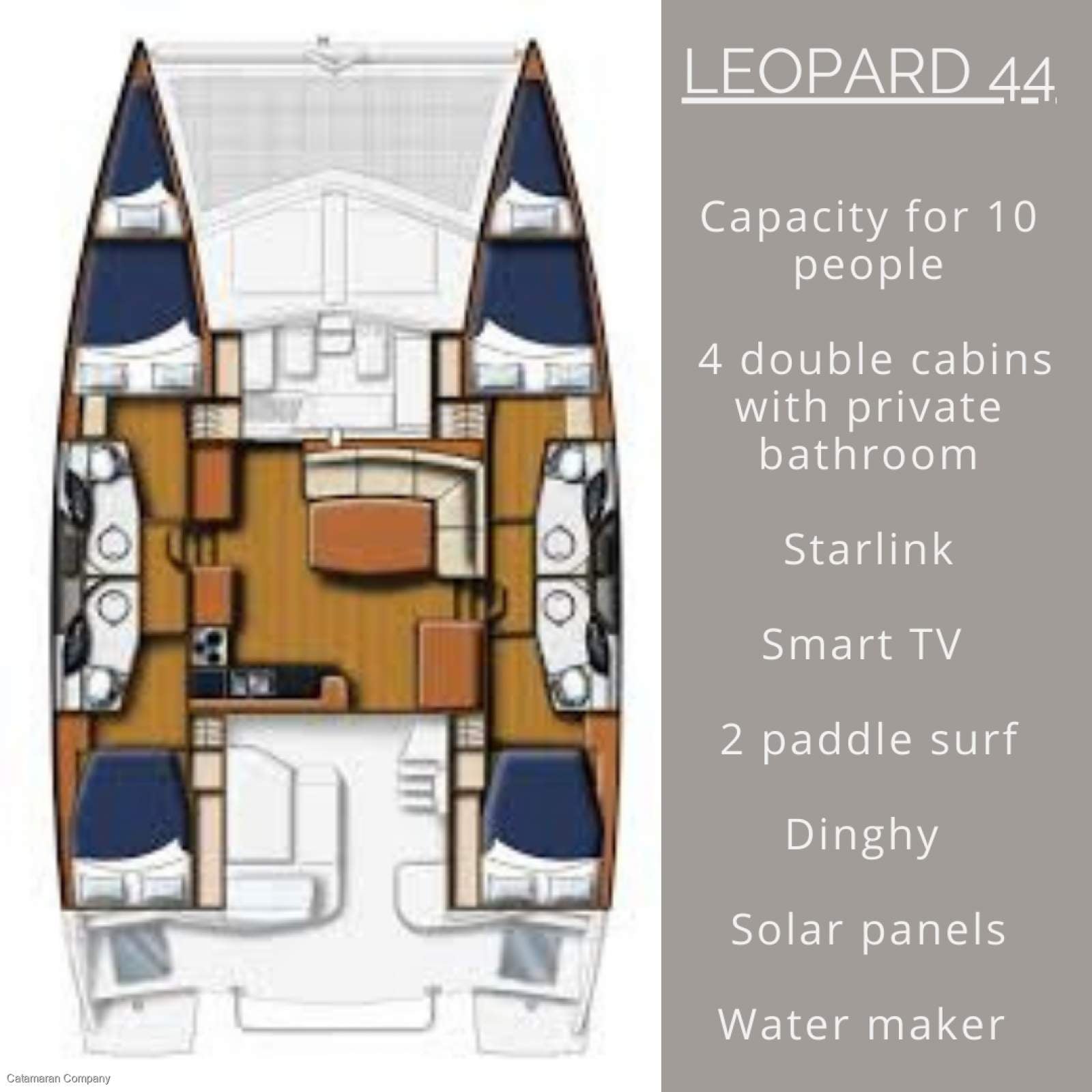 Leopard Catamarans 44 Forward Cockpit/lounge: Sailing Catamaran for Sale | Composite E-glass ...