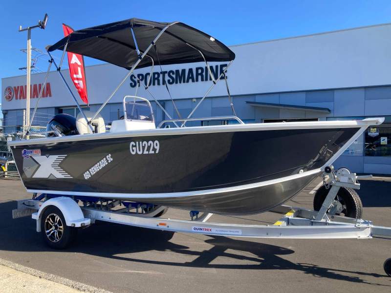 Quintrex 460 Renegade Side Console Boat, Motor, Trailer Package: Power ...
