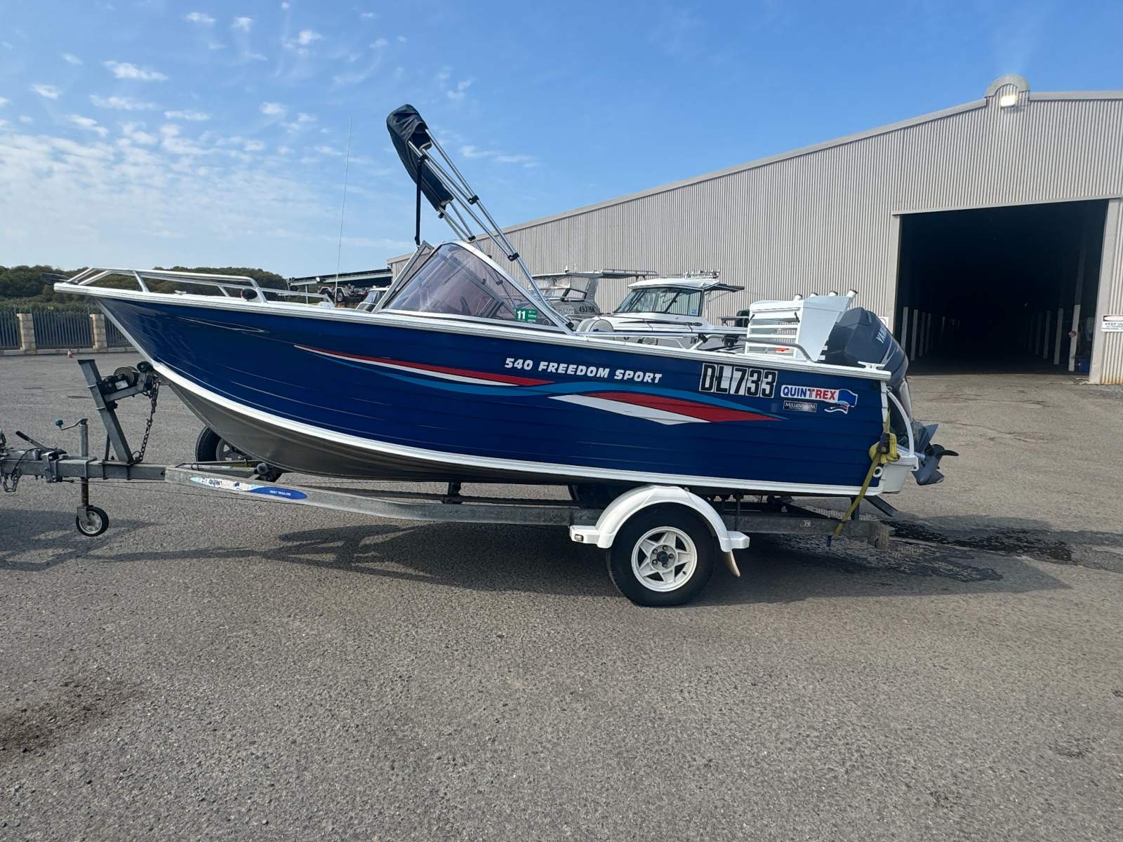 Quintrex 540 Freedom Sport Low 268 Hours. Ready For Christmas: Power ...