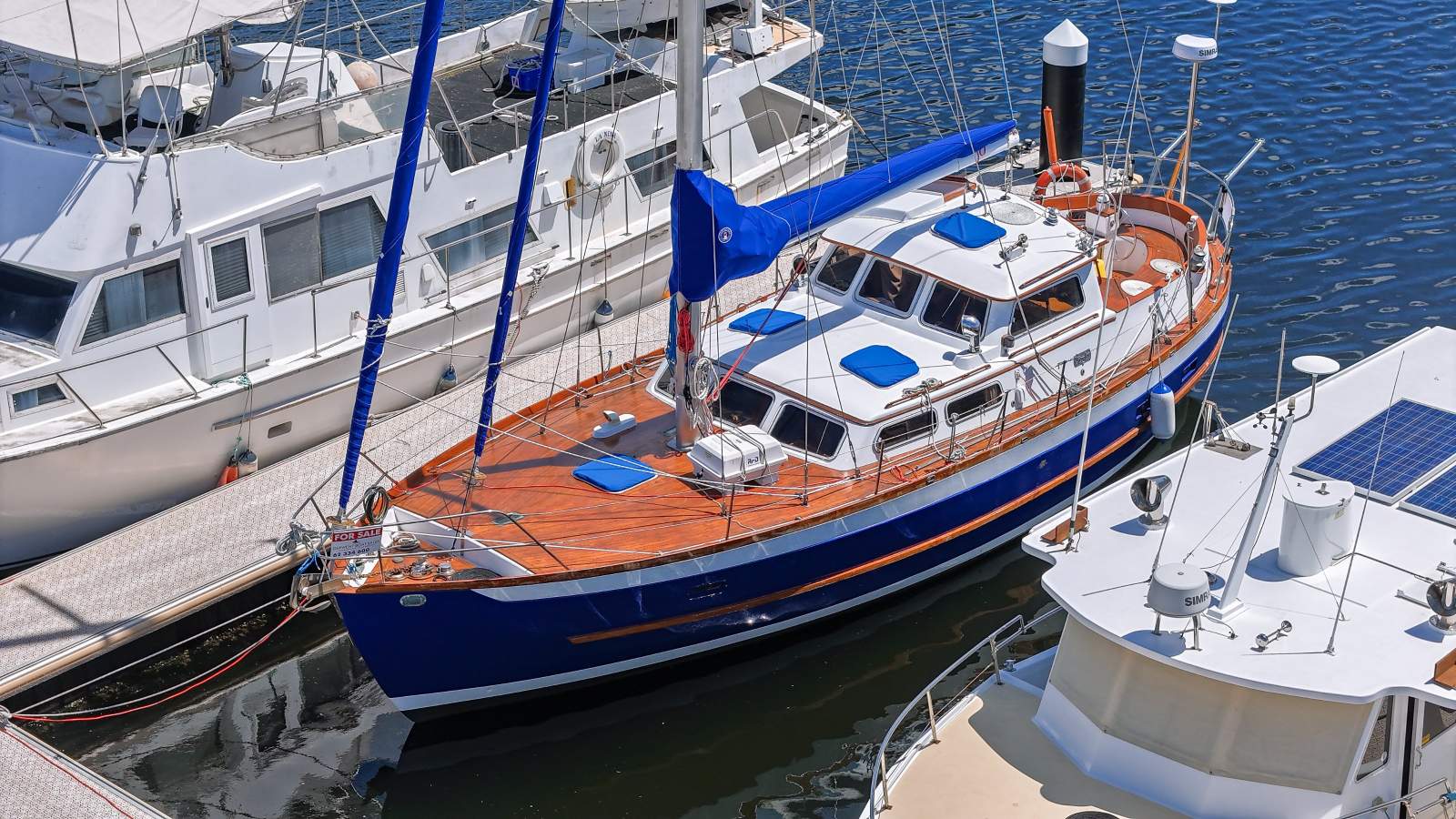 Used Cheoy Lee 43 Pilothouse Motorsailer Highly Upgraded, New Mast ...