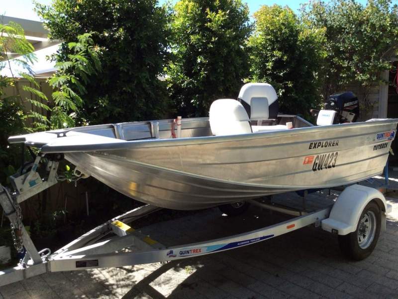 Quintrex 350 Outback Explorer Mercury 15 Hp Elh: Dinghies & Tinnies ...