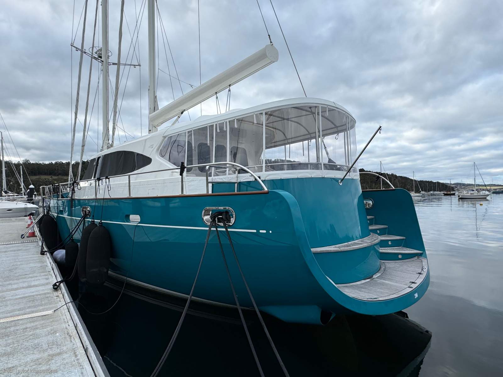 Used Huntress 94 Sailing Motor Yacht Custom Built -long Range Crusing ...