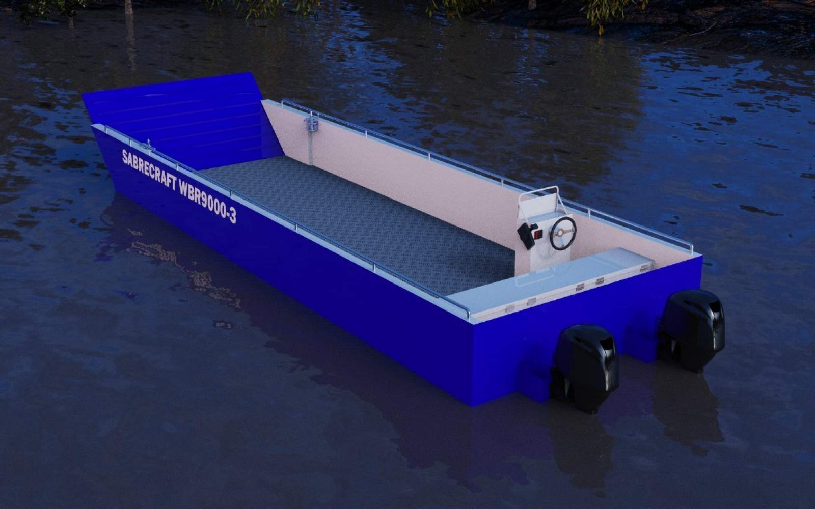 New Stalwart Marine WBR9000-3 Work Boat with Ramp For Sale | Sabrecraft ...