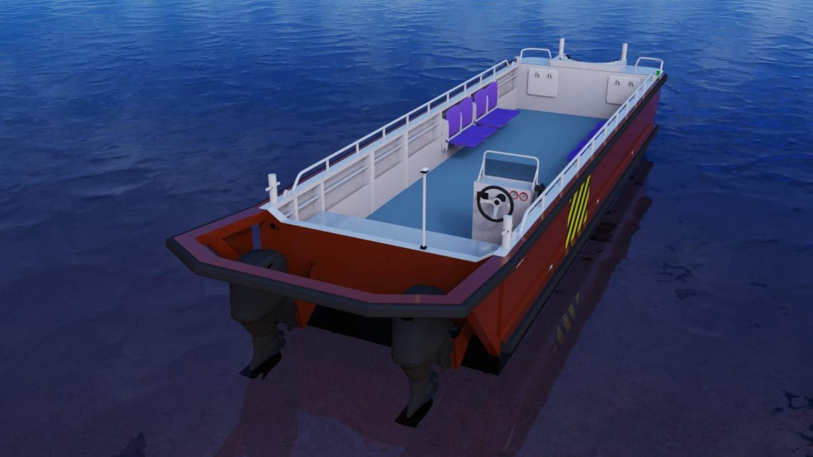New Stalwart Marine WB8000-P - 8.00 Meter Work Boat with Pile Cutout ...