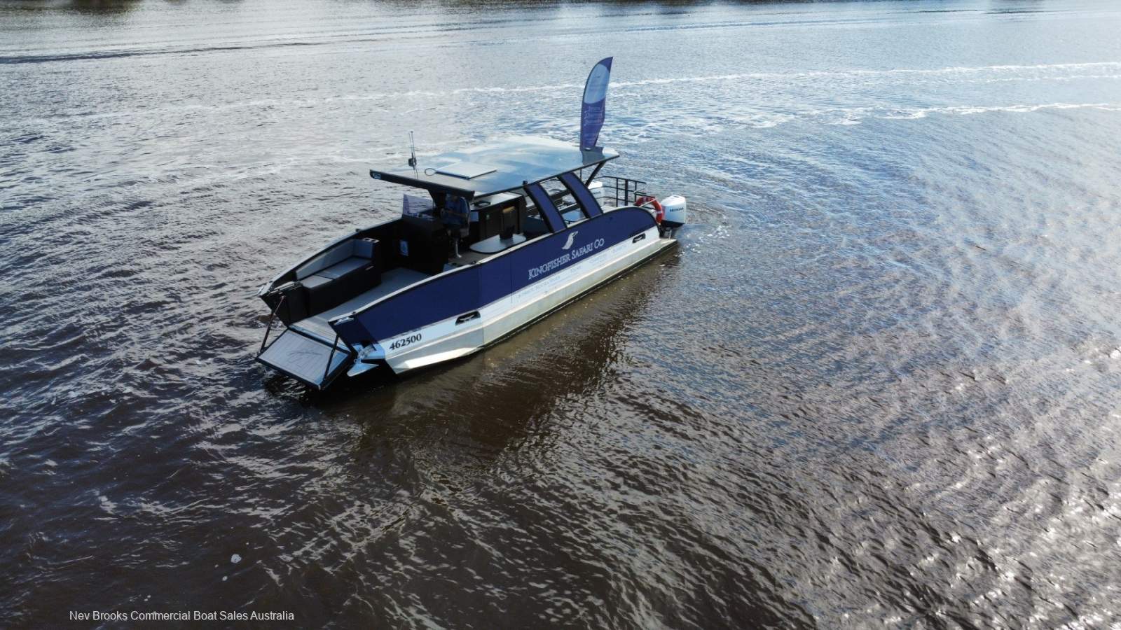 Used Mancraft 8.5m Wide Body Pontoon Boat for Sale | Boats For Sale ...