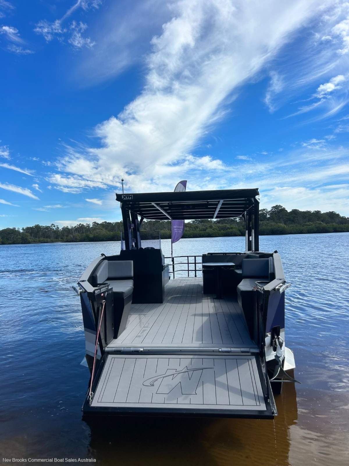 Used Mancraft 8.5m Wide Body Pontoon Boat for Sale | Boats For Sale ...