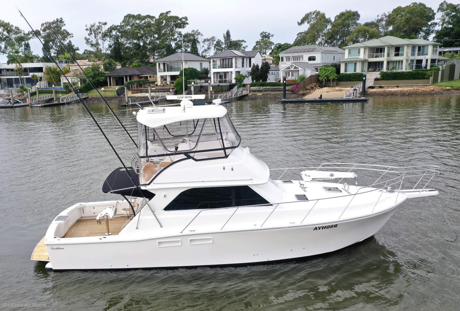 Caribbean 40 Flybridge Cruiser For Sale | RH Bluewater Marine Boat Sales