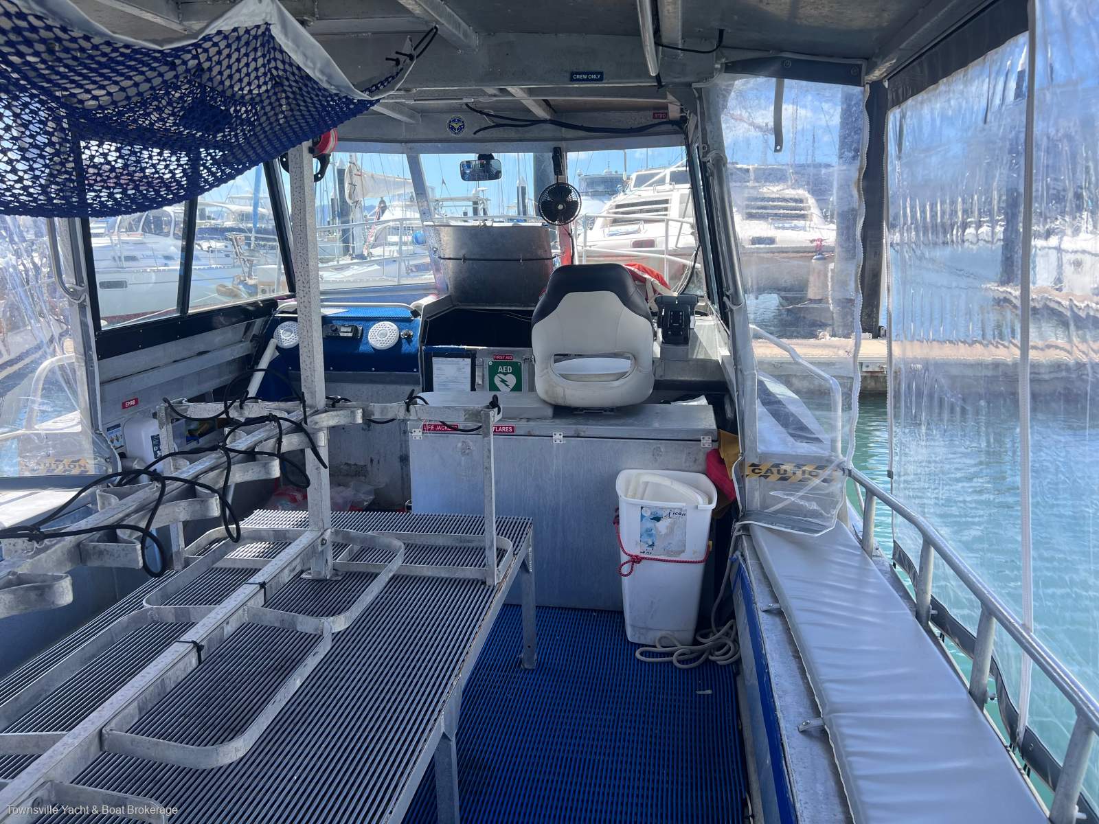 Used Snyper Custom Dive Boat On Tri Axle Swiftco Trailer for Sale ...