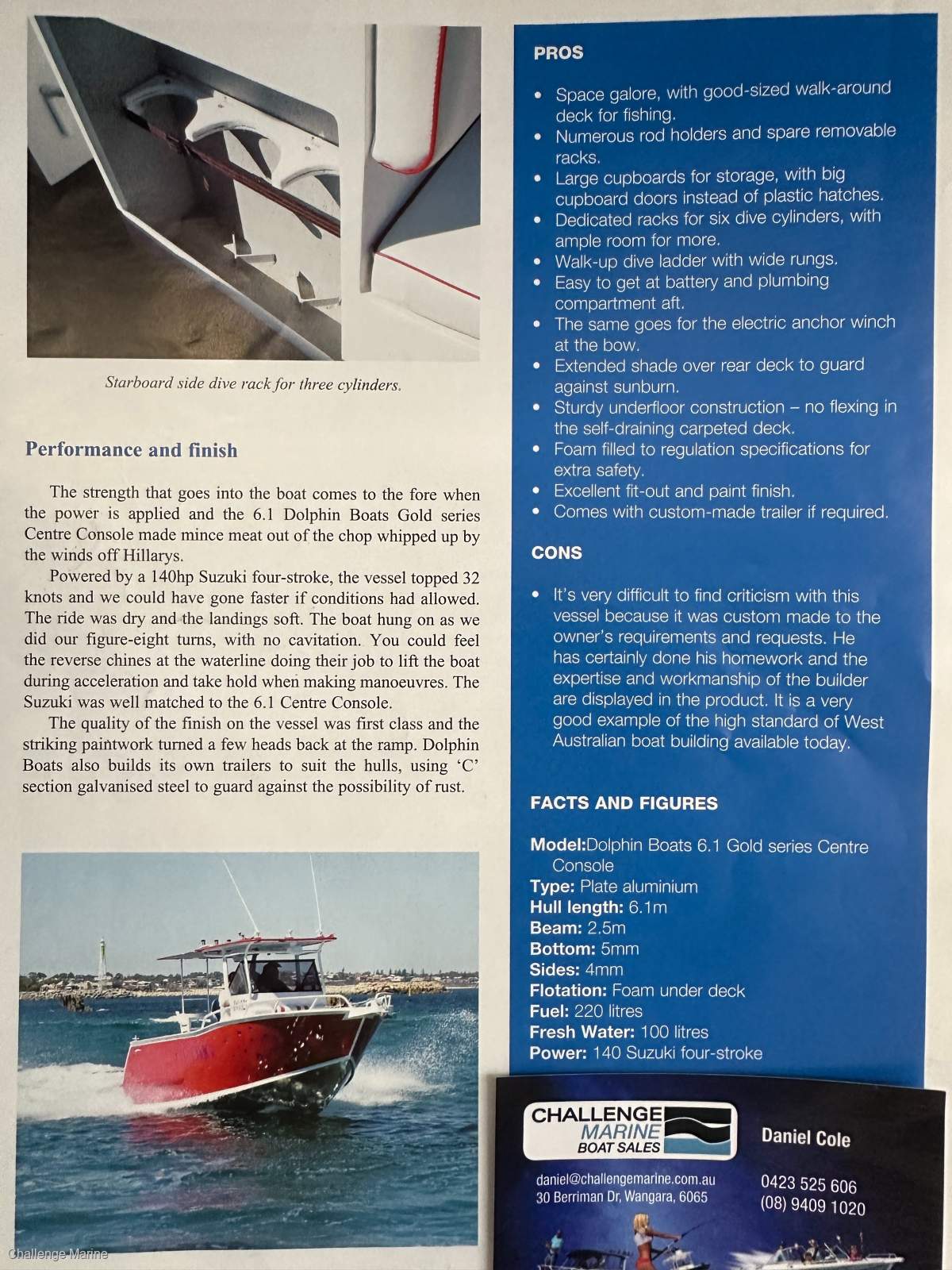 Used Dolphin 610 Centre Console - Suzuki 175 Hp 4 Stroke for Sale ...