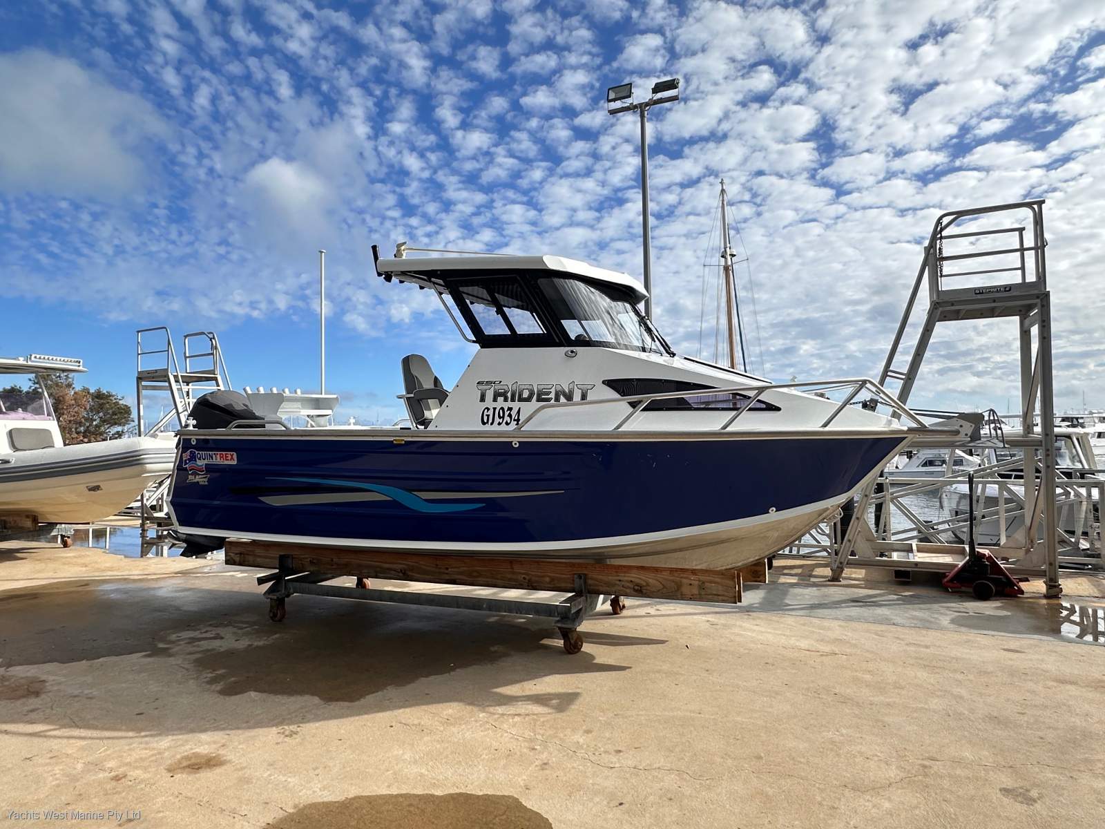 Quintrex 650 Trident Hardtop " BOATHOUSE STORAGE RACK available and ...