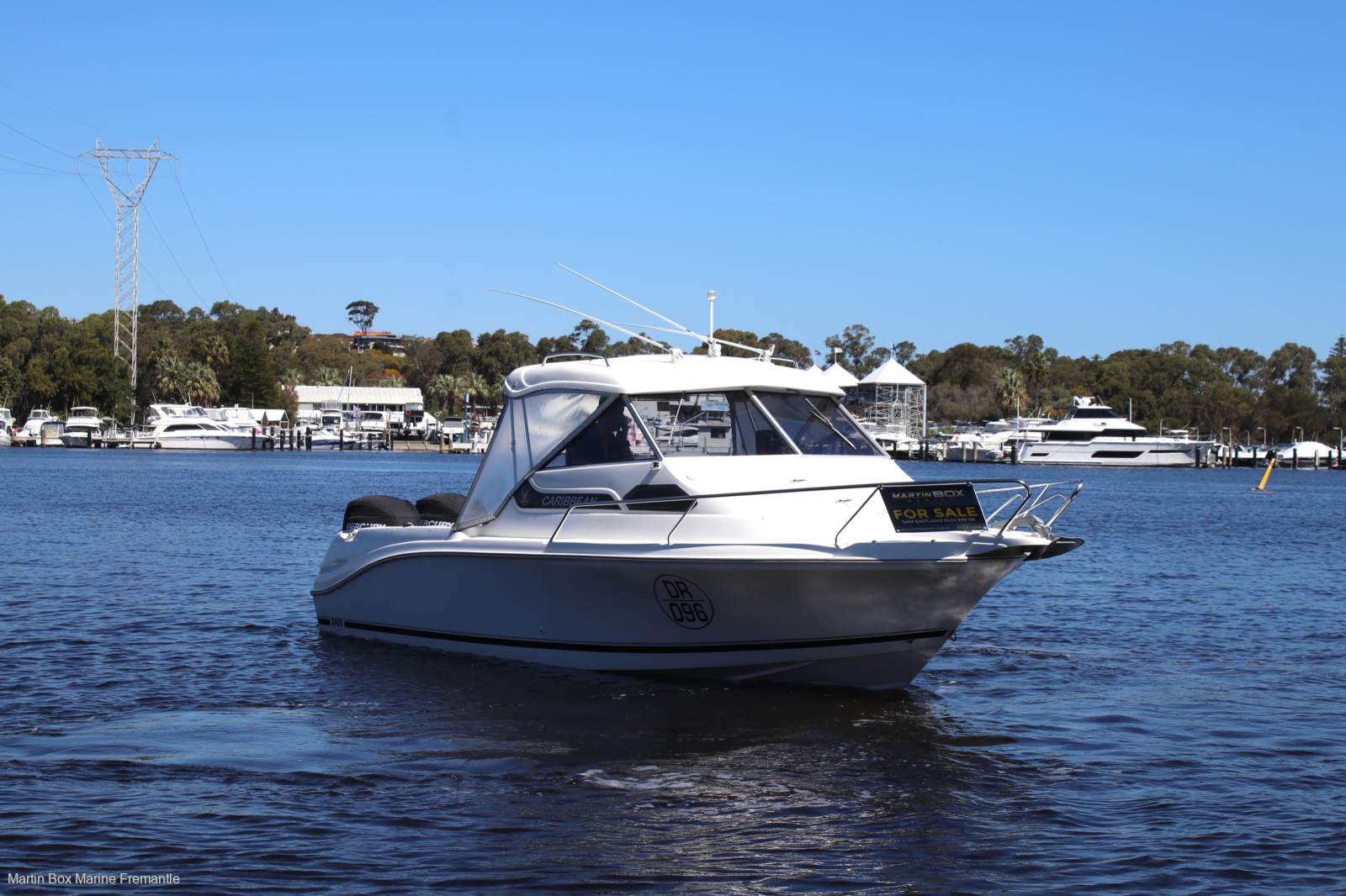 Used Caribbean 2400 With Floating Dock And Dual Axle Aluminium Trailer ...