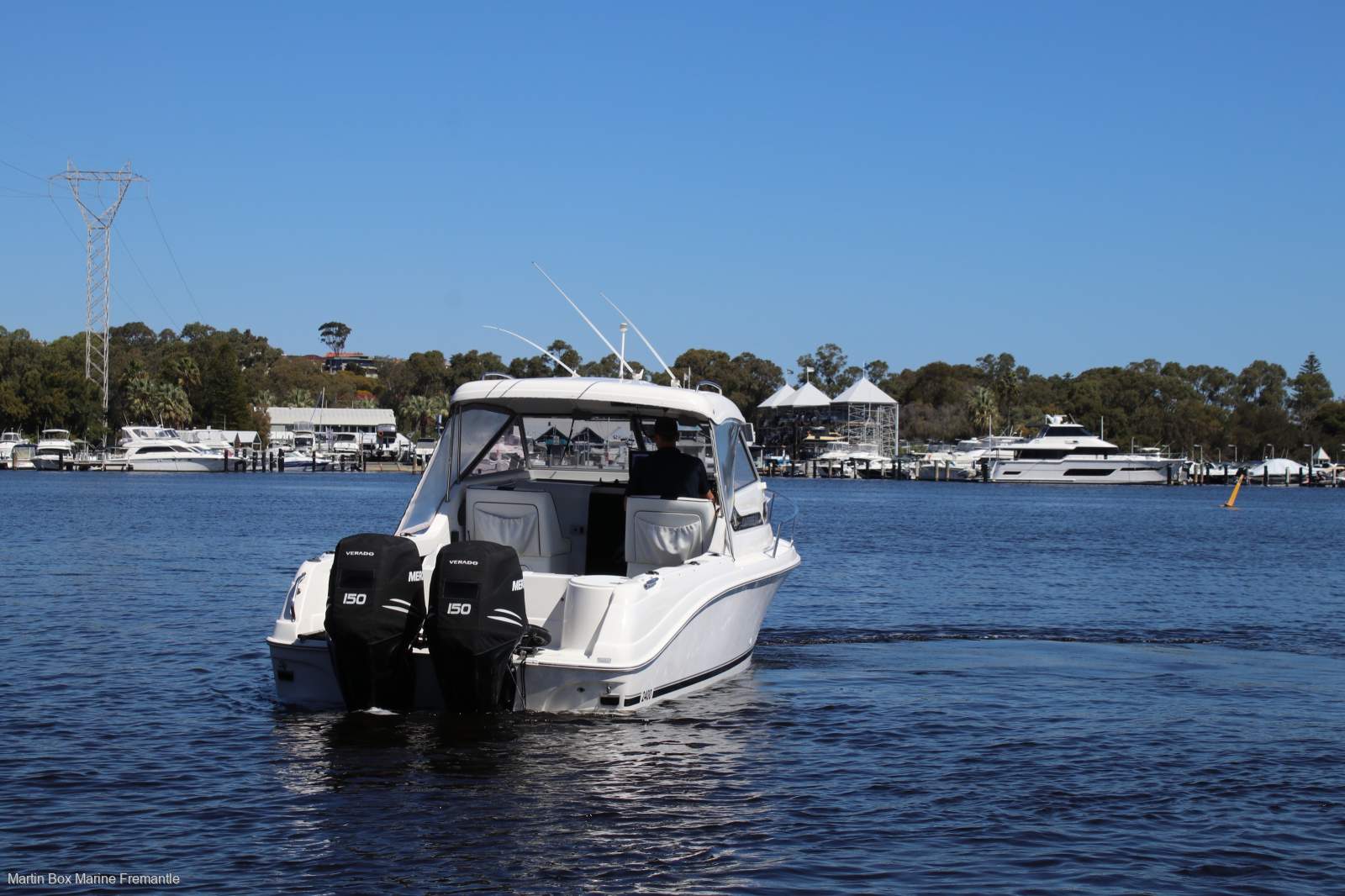 Used Caribbean 2400 With Floating Dock And Dual Axle Aluminium Trailer ...