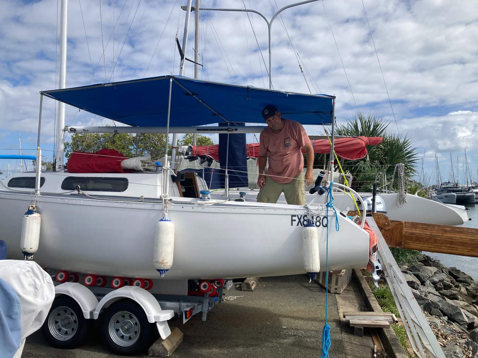 Used Adams 21ft Trailer Sailer (circa 1985) Aluminium "getoutside" for ...