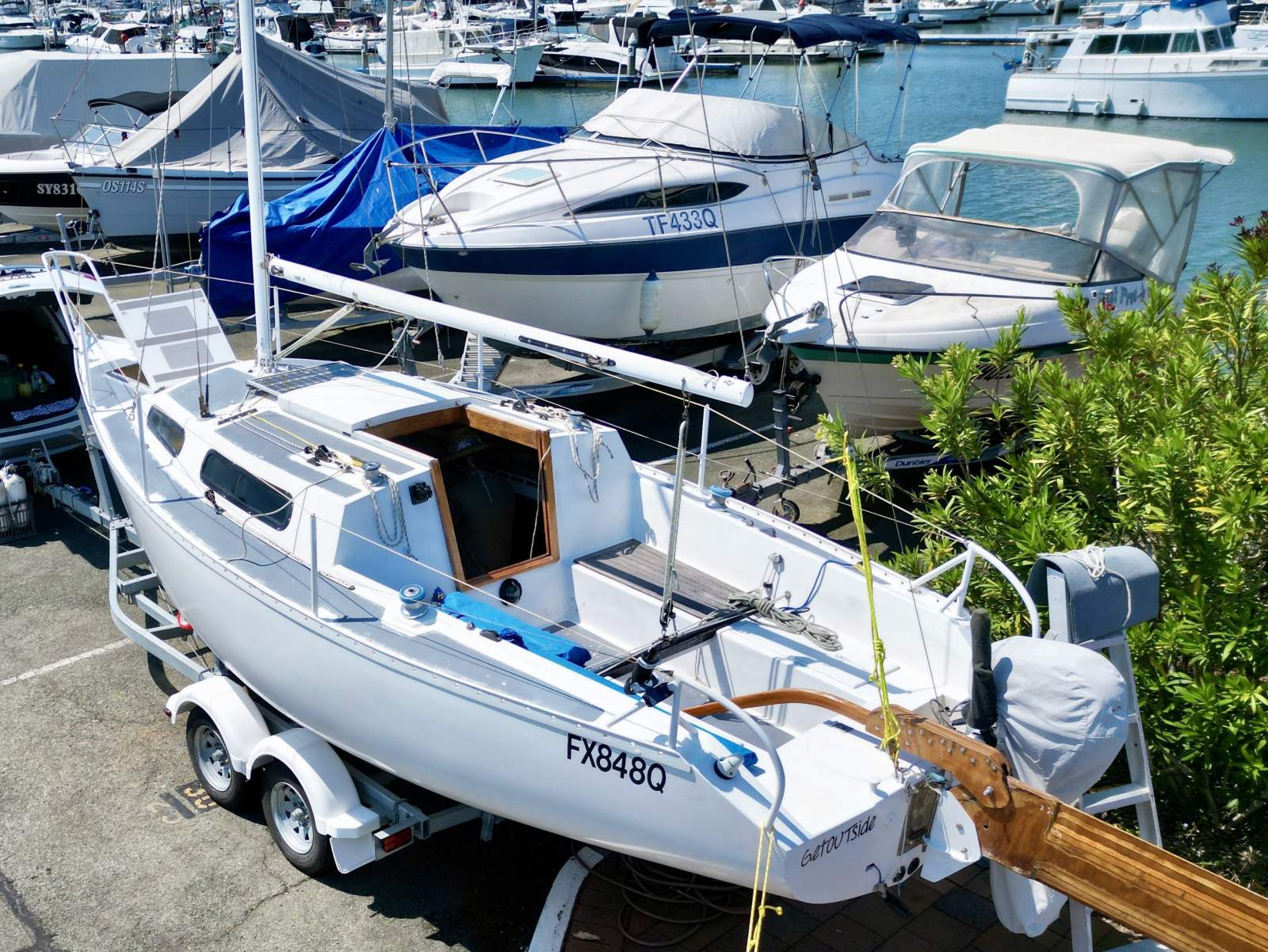 Used Adams 21ft Trailer Sailer (circa 1985) Aluminium "getoutside" for ...