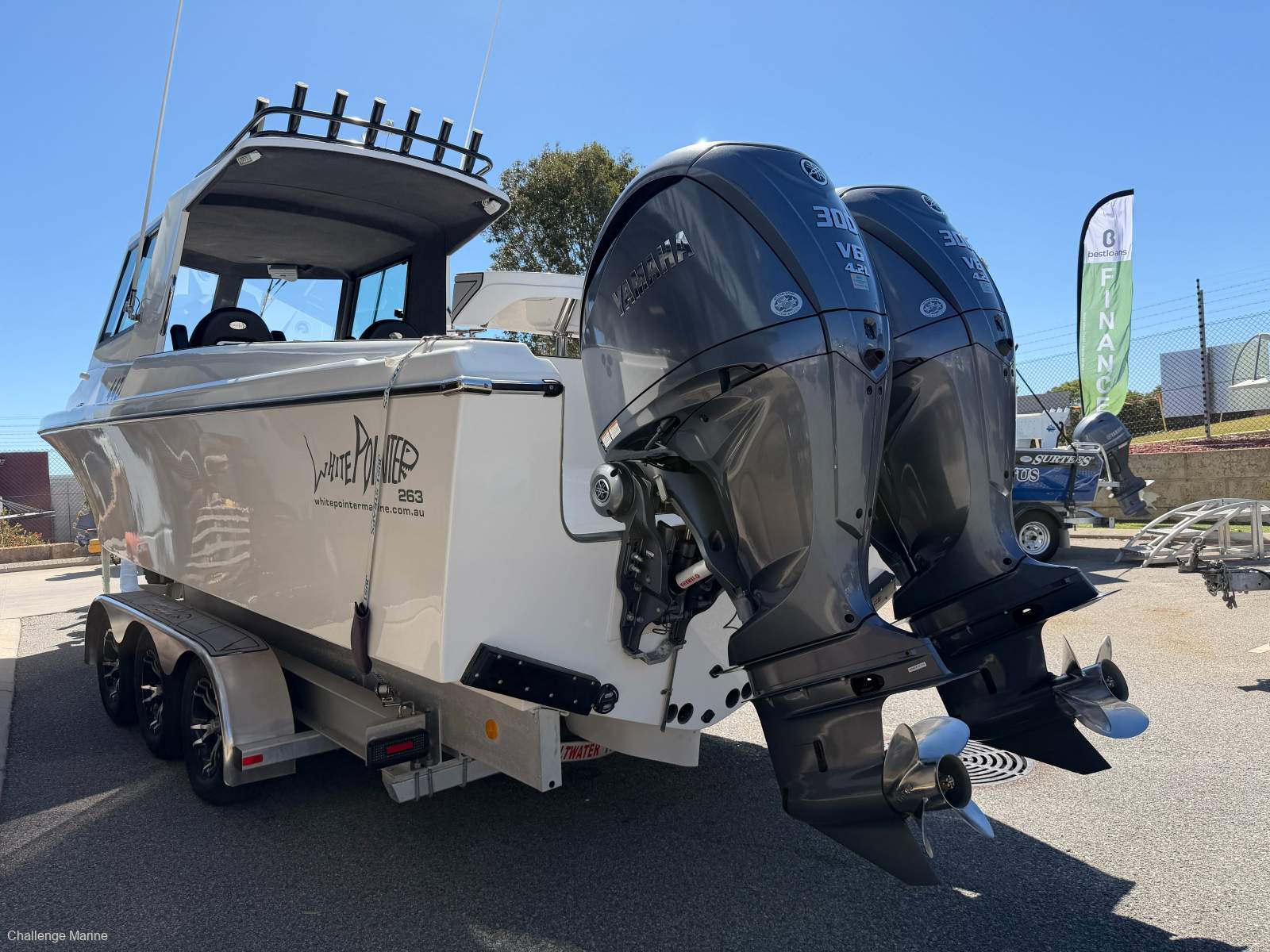 Used White Pointer 263 Twin 2024 Yamaha 300hp Full Helm Master & Survey for Sale | Boats For ...