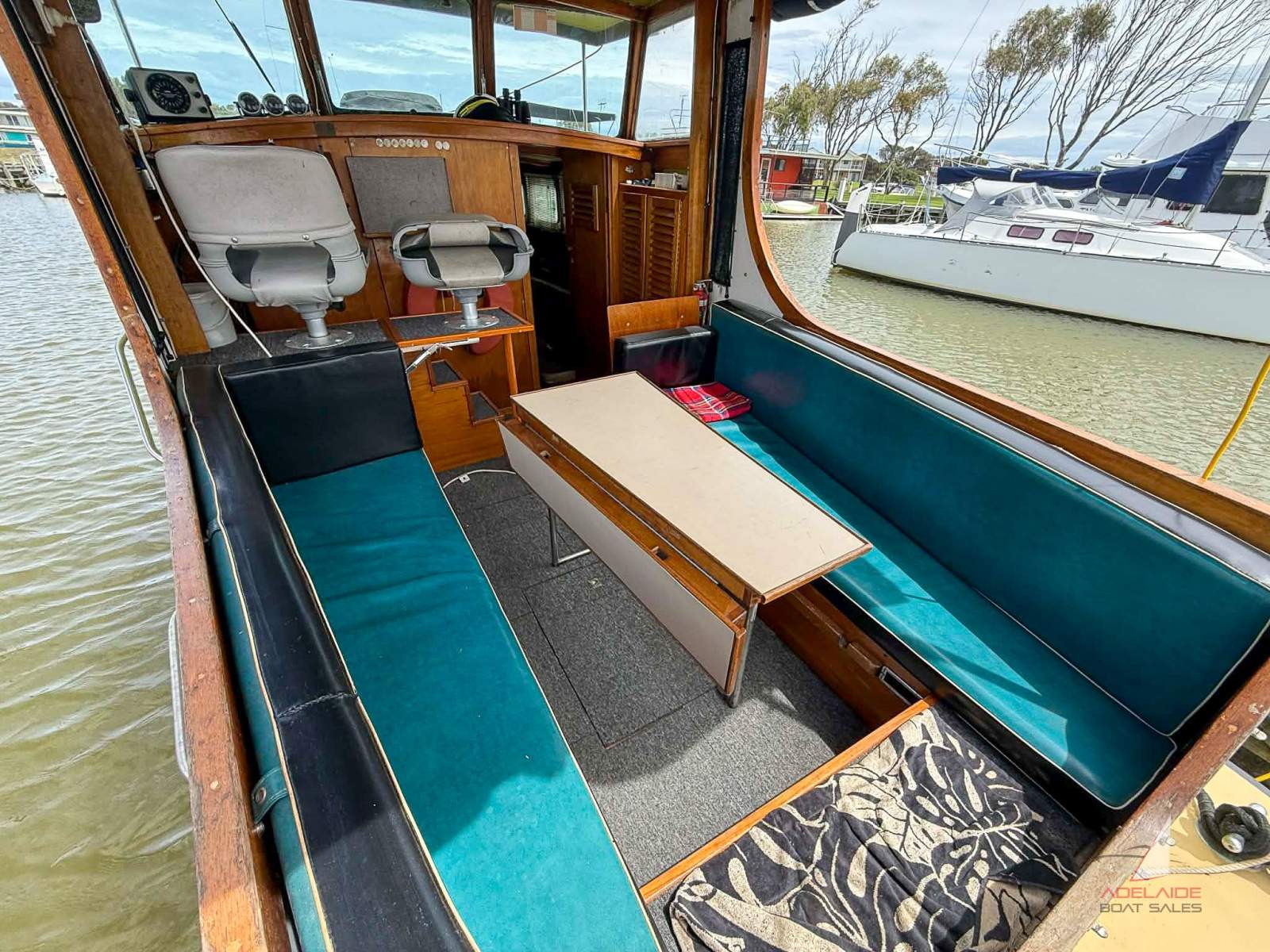 Custom Timber River Cruiser For Sale | Adelaide Boat Sales