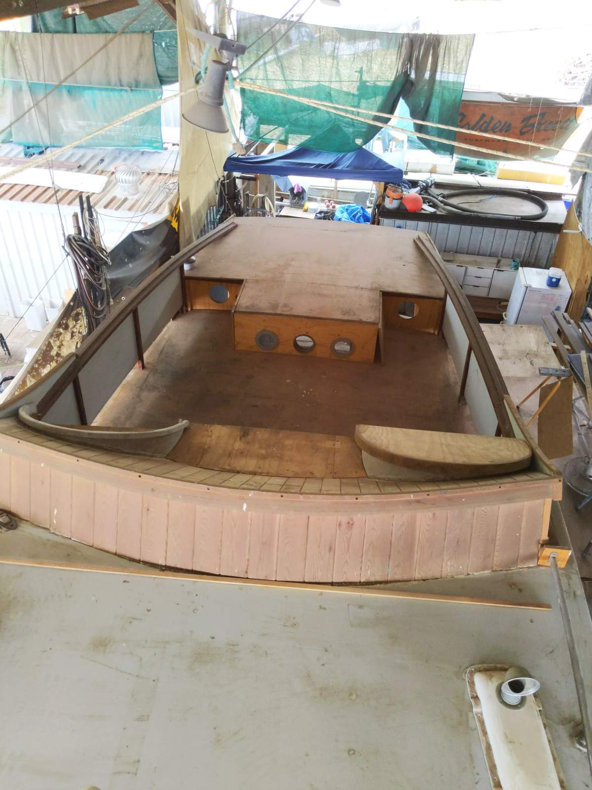 Used Wooden Boat Project Or Amazing Tiny Home. for Sale | Boats For ...