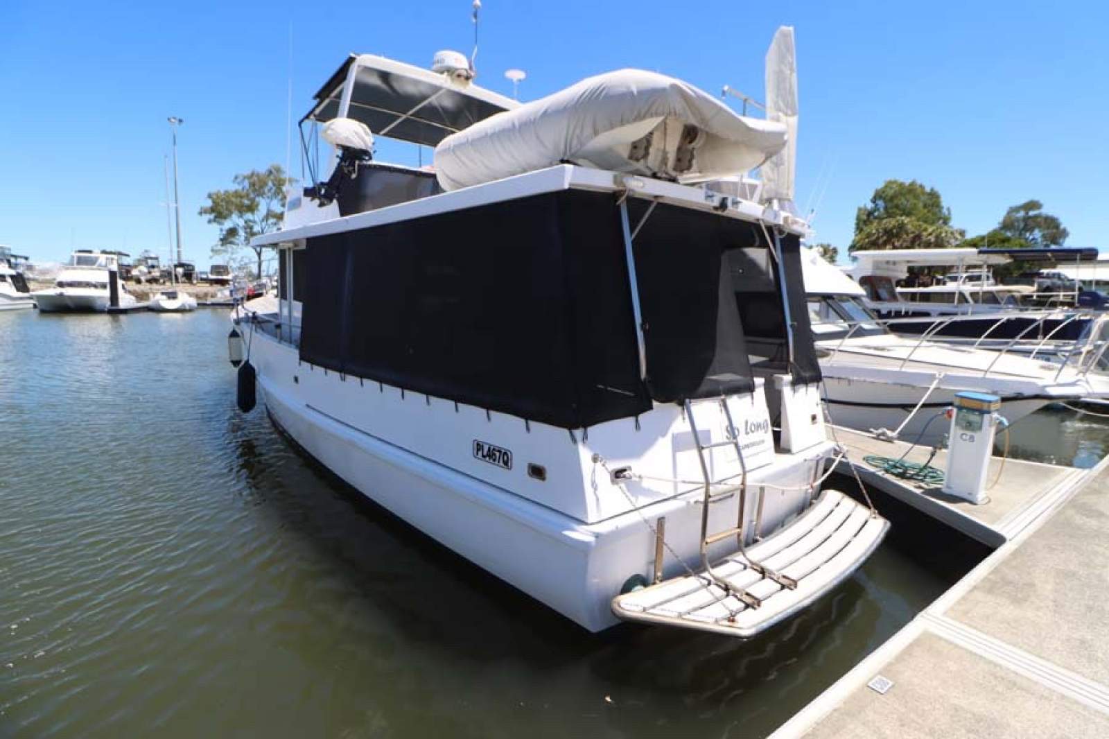 Used Botterill 41 Raised Deck Flybridge Cruiser Ex Navy Work Boat for ...